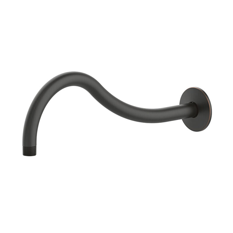 14" 'S' Style Shower Arm & Flange | Luxart Collection