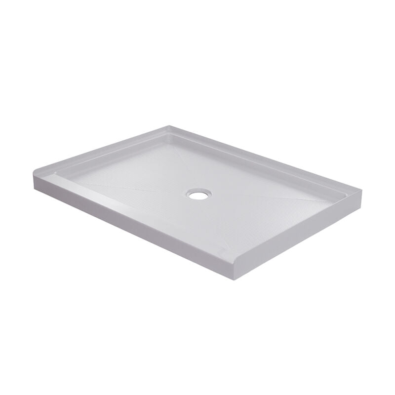 60" x 34" Shower Base with Center Drain | Luxart Collection