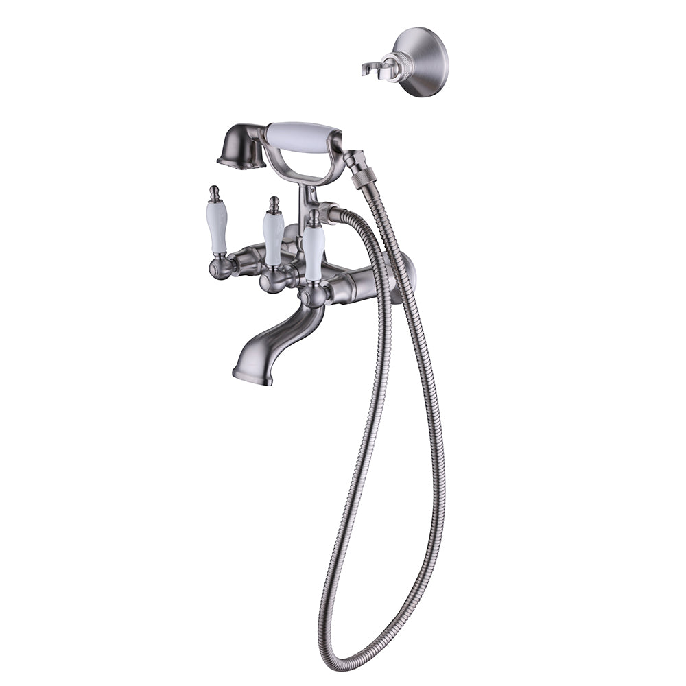 Elegant Wall or Deck Mount Tub Filler Trim Kit with Handshower | Luxart ...